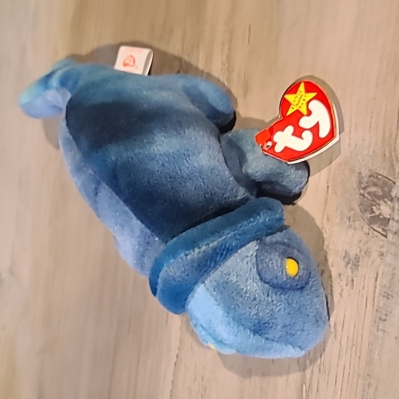 Ty | Toys | Rainbow The Chameleon Ty Beanie Baby Blue | Poshmark